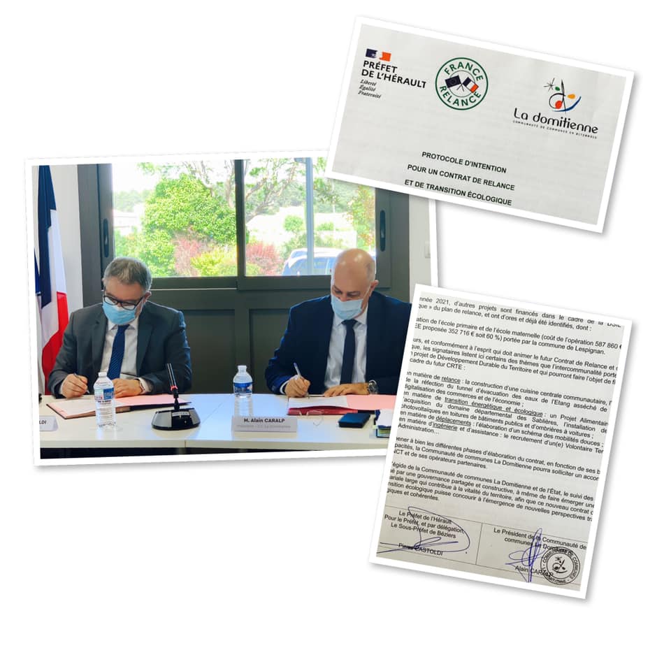 Protocole d’intention pour un Futur Contrat de Relance et Transition Écologique - La Domitienne